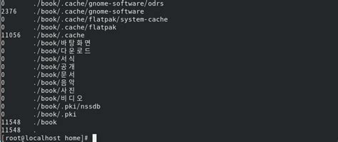 리눅스linux Du 명령어 사용법기본만