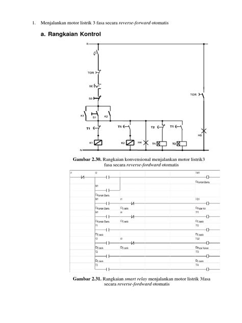 menjalankan motor listrik 3 fasa secara reverse foward otomatis pdf