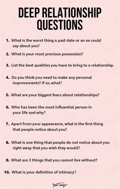 50 Relationship Questions To Deepen Your Special Bond Relationship