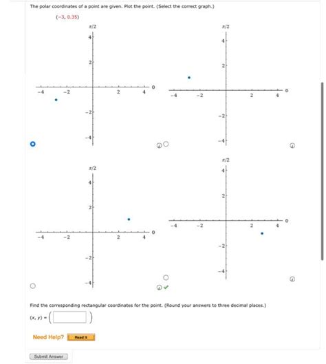 Solved The Polar Coordinates Of A Point Are Given Plot The