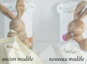 Doudou Lapin Marron Clair Avec Mouchoir BN3521 Baby Nat