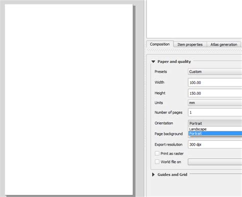 Qgis Print Composer Does Not Change From Landscape To Portrait