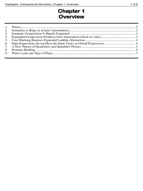 Fillable Online Courses Umass Compositional Semantics