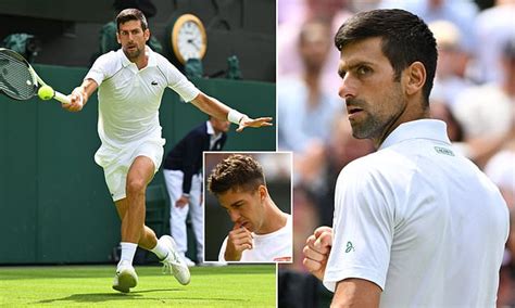 Wimbledon Novak Djokovic Brushes Aside Thanasi Kokkinakis In Straight