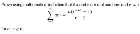 Solved Prove Using Mathematical Induction That If A And