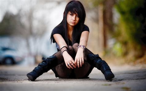 Women Style Emo 1080p Goth Goth Loli Gothic Girl Hd Wallpaper