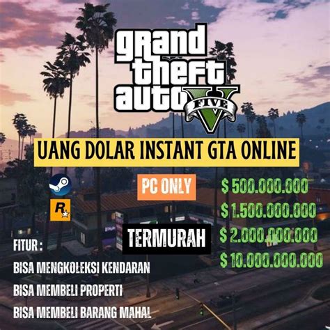 Jual Grand Theft Auto V Pc Game Gta V Gta Uang Instant Online Shopee Indonesia