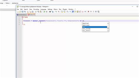 phplearner connect mysqli database youtube
