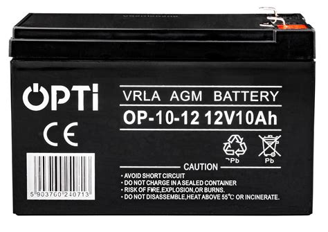 Akumulator AGM 12V 10Ah OPTI Bezobsługowy VOLT POLSKA TOOLES pl