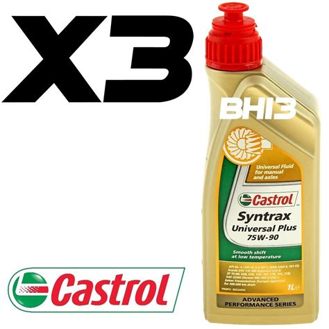 Syntrax 75w90 Castrol Óleo Long Life Sintético Kit C/3 Und ...