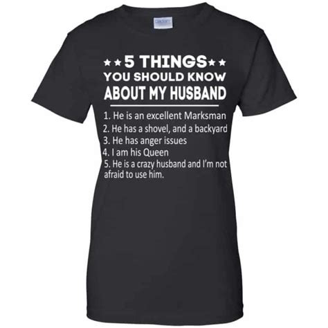 5 Things You Should Know About My Husband T Shirts Hoodie Tank 0stees