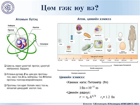 Цөмийн физикийн шинжлэх ухааны үндсэн ойлголтууд Цөмийн Физикийн Судалгааны Төв