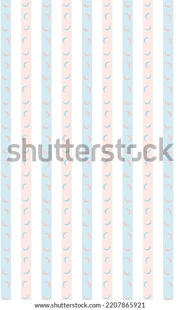 Seamless Pattern Crescent Moon Pantone Color Stock Vector Royalty Free