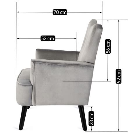 Fotel Uszak Wypoczynkowy Bunny Szary Welurowy Nowoczesny Loft