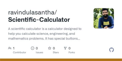 Github Ravindulasantha Scientific Calculator A Scientific Calculator Is A Calculator Designed