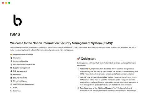 Complete Notion Isms Iso 270012022 Template Notion Marketplace