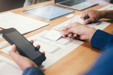 Ux Ui Ve Programlama Geliştirme Teknolojisi Stok Fotoğraflar And App‘nin