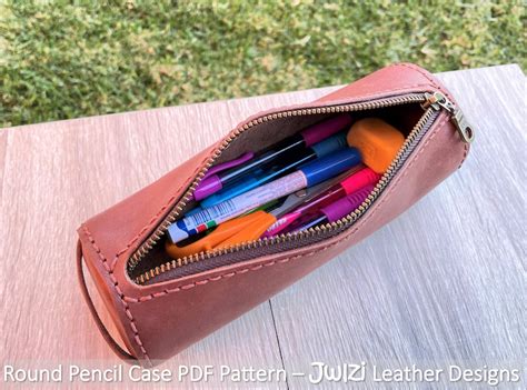 Round Pencil Case Pdf Pattern Etsy
