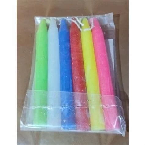 Multicolor Soy Wax Pillar Candle Set 6 At Rs 35packet In North 24