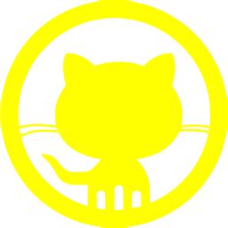 Yellow Github 11 Icon Free Yellow Social Icons