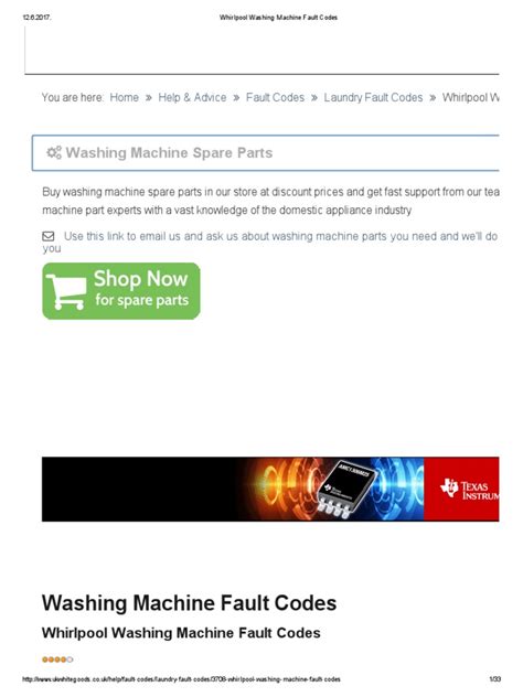 Whirlpool Washing Machine Fault Codespdf Washing Machine Switch
