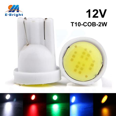 Pieces Lot T LED W W LED T COB LED White Light W Car Door Indicator Reading