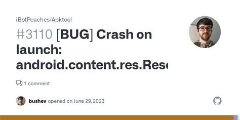 Bug Crash On Launch Ntentresresourcesnotfoundexception
