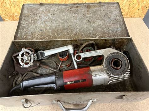 Threading Machine Ridgid 114 6 Thread Cuts Included PS Auction We