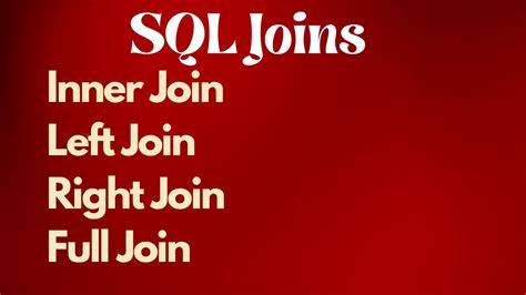Sql Joins Joins In Sql Oracle Snowflake Youtube