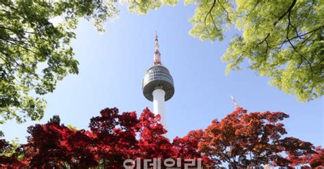 포토 파란하늘 아래 남산n타워