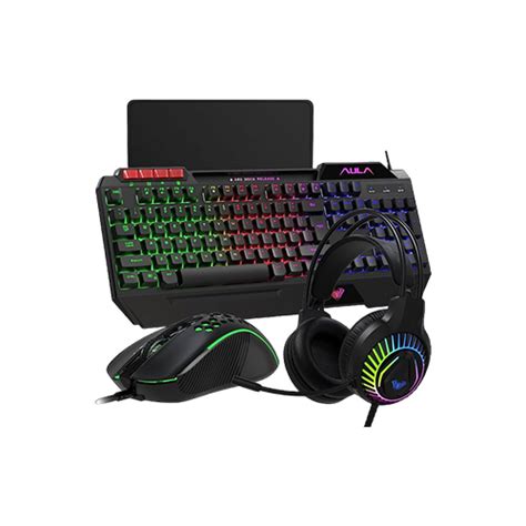 Aula Gaming Keyboard Mouse Headset And Mousepad Combo Price In Bd Techland Bd