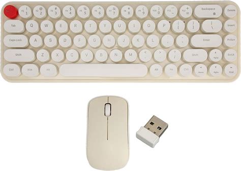 Keyboard Mouse Combo 2 4g 68 Retro Silent Keys Keyboard Mouse Set Energy Saving Low