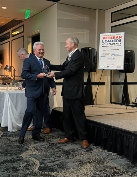 Pkl Ceo Named Top Veteran Leader In San Diego For 2024 Pkl Services Inc