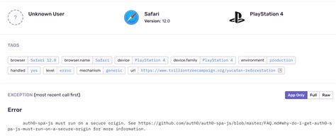 error auth0 spa js must run on a secure origin · issue 927 · plant