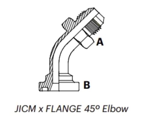 JFH M JICM x FLANGE º Elbow MJ Hydraulic Pty Ltd