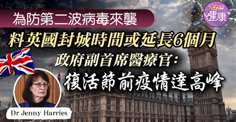 【新冠肺炎】 英國封城時間或延長6個月 料復活節前疫情達高峰