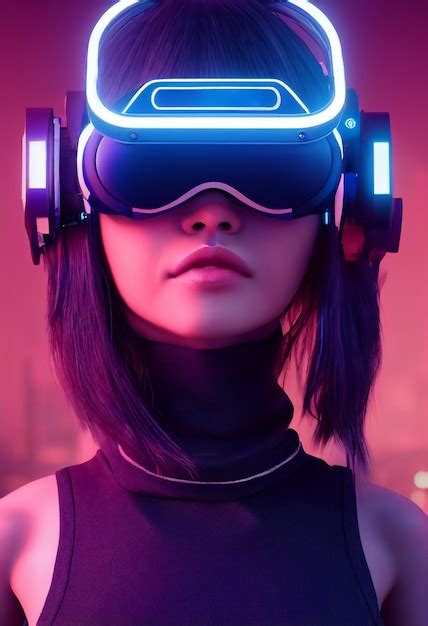 Premium Ai Image Illustration Of Silhouette Wearing Virtual Reality