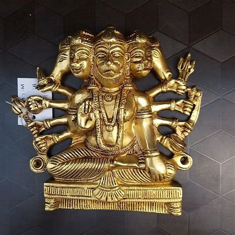 Brass Panchmukhi Hanuman Idol Wall Hanging At ₹ 2430piece Brass