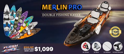 Merlin Pro Tandem Kayak | Double Fishing Kayaks - Kayaks2Fish