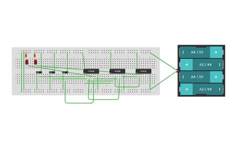 Circuit Design Full Adder Tinkercad