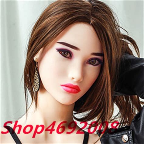 G2 Delicate Face Lifelike Sex Doll Head Silicone Material Metal Frame