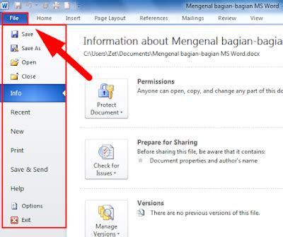 Mengenal Fungsi Bagian Bagian Menu Pada Microsoft Word Pro Co Id Riset