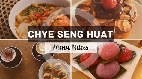 Chye Seng Huat Menu Singapore And Updated Prices 2025