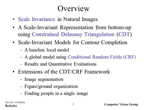 Computer Vision Group University Of California Berkeley Scale Invariant Random Fields For Mid