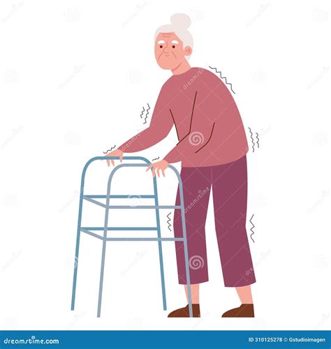 Parkinson Symptom Tremor Vector Illustration CartoonDealer 310124786