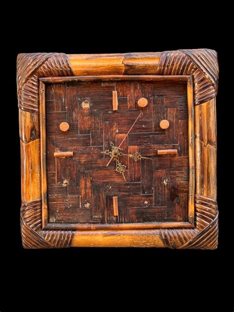 Audoux And Minet 4 Horloges En Rotin Carvajal