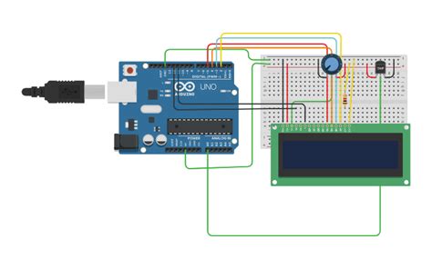 Circuit Design Room Temperature Display Tinkercad
