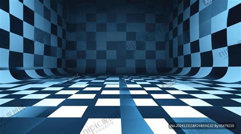 Ai创作图大厅背景 无缝走廊 棋盘地板 背景隧道 几何房间 棋盘格地板 蓝白色地板 立体舞台背景 视立体效果背景 3d微软风背景 旋转通道 动感方格 格房间 隧道背景 3d背景图片nipic