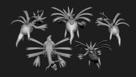 Pokemon Deino Zweilous E Hydreigon Con 2 Poses Diferentes Edream