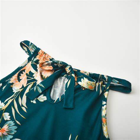 2022 Summer Sleeveless Maternity Dresses Green Flo Grandado